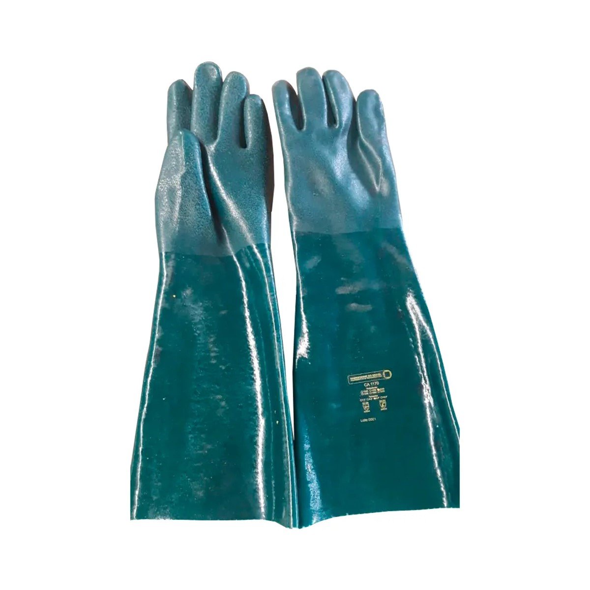 Luva PVC Palma Áspera Verde com Forro Handschuhe CA 1170 - 26cm - Vitta ...